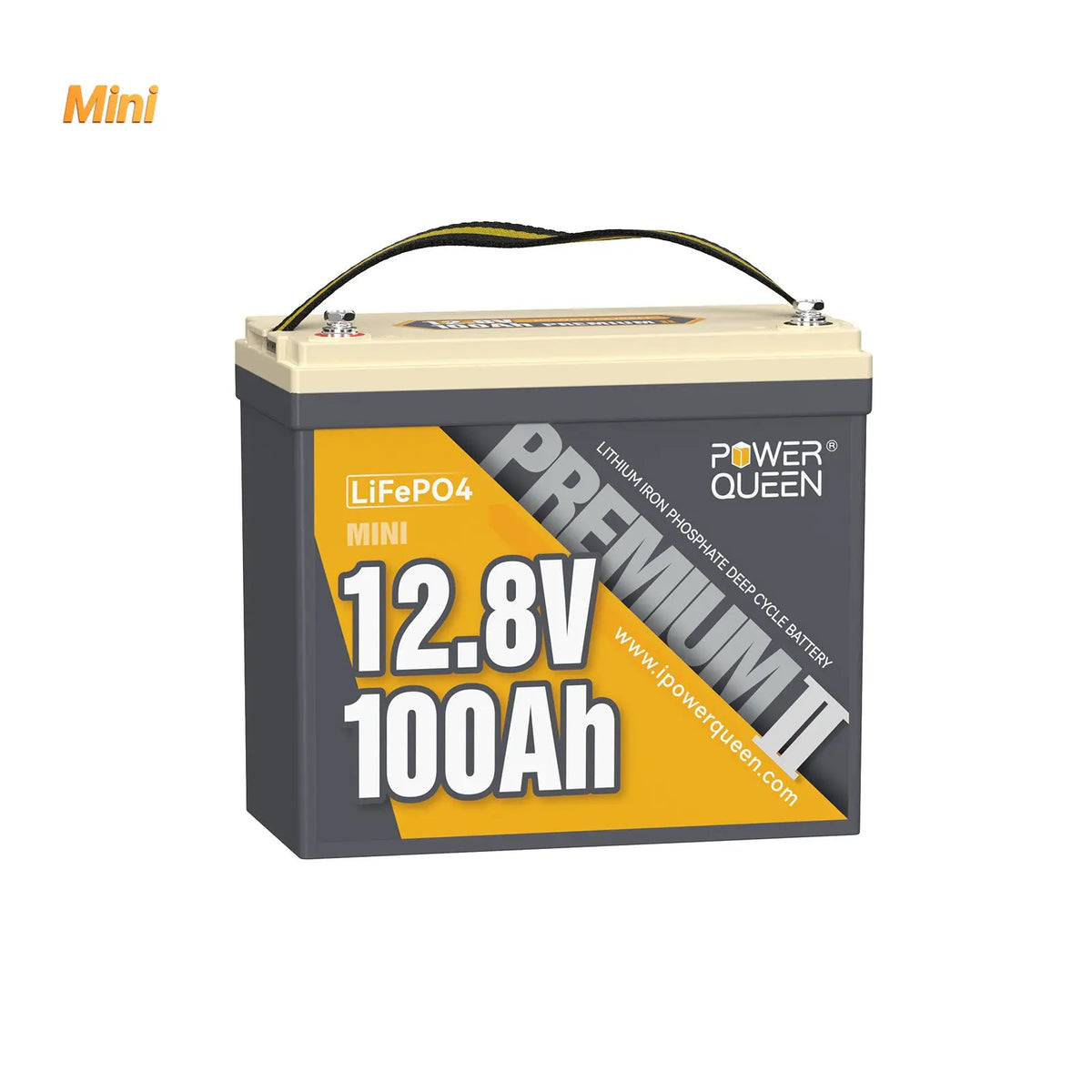 Power Queen 12V 100Ah Mini Lithium Battery - Power Queen US