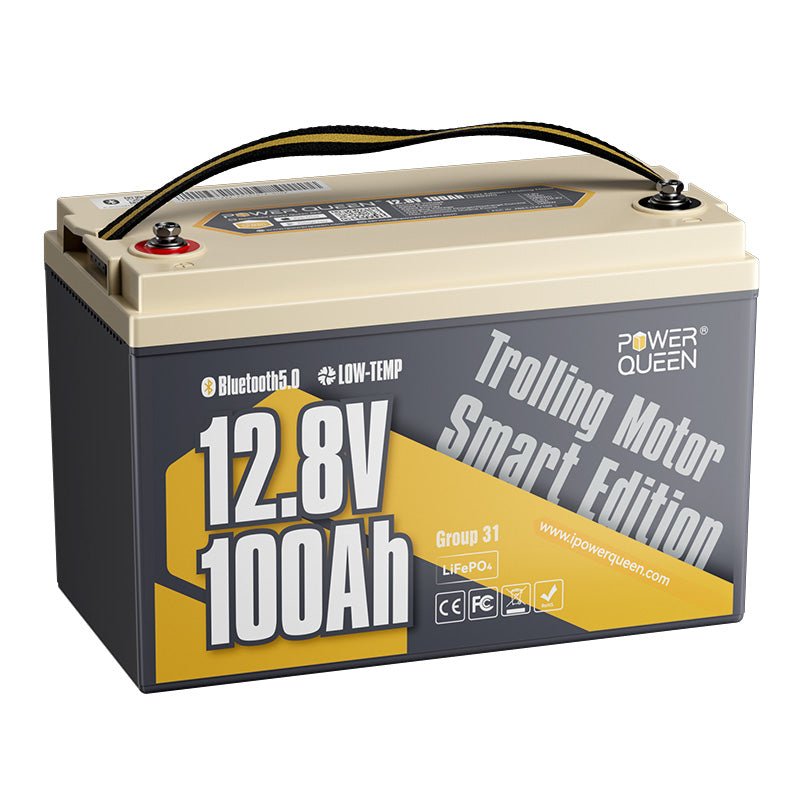 Power Queen 12V 100Ah Low-temp Smart Lithium Battery - Power Queen US